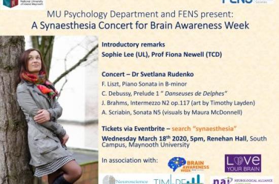 A Synaesthesia Concert for Brain Awareness Week | Maynooth University